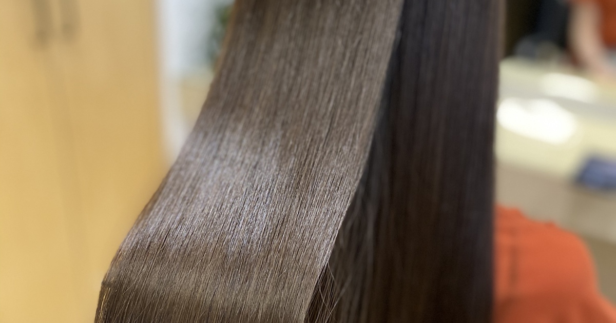 超音波髪質改善＆ベージュカラーでサラツヤに☆ | 越谷の人気美容室liageはお得な情報が載ったブログを公開中